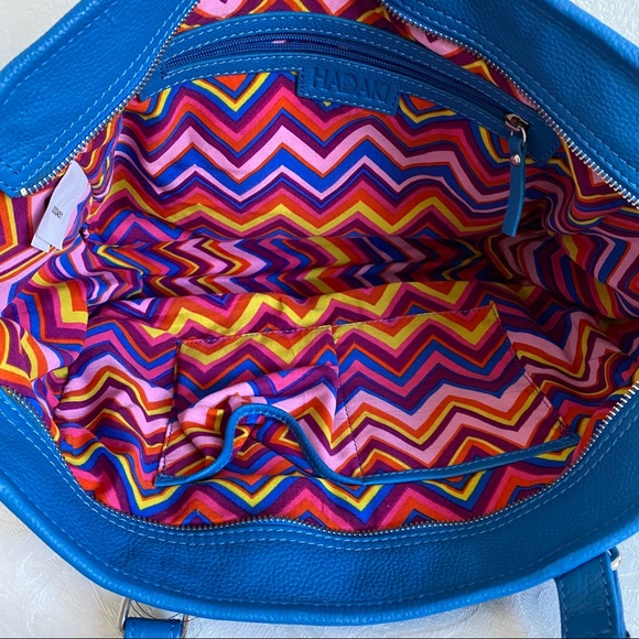 Hadaki | Bags | Had Amp Blue Leather Tote | Poshmark